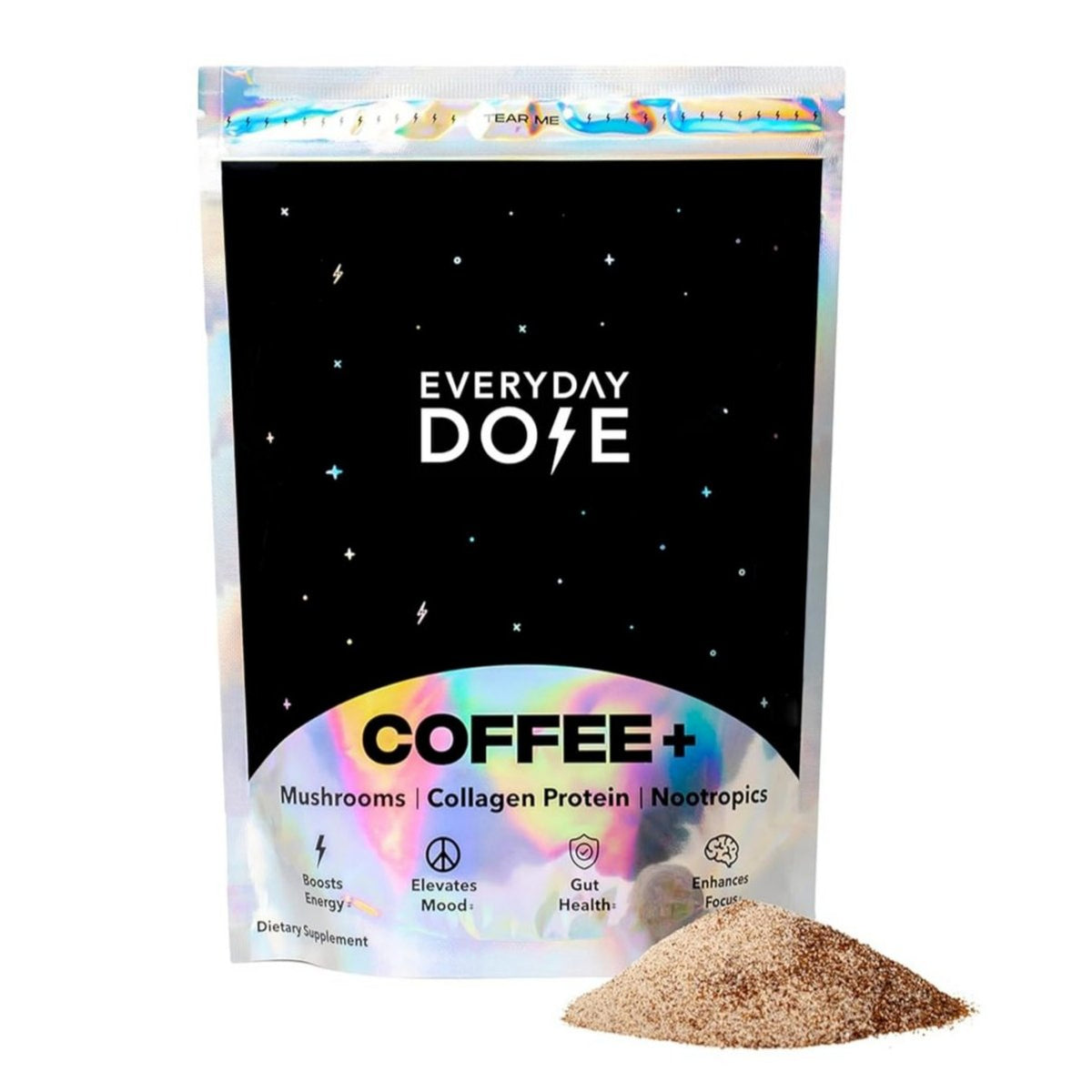 Everyday Dose Mushroom Coffee+ with Nootropics and Collagen for Better ...